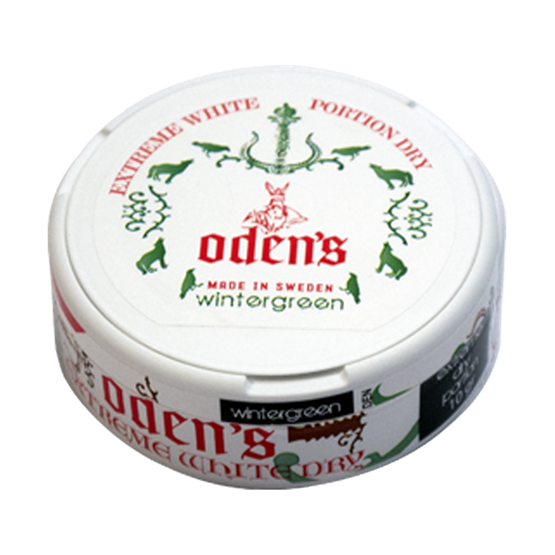 Odens Wintergreen Extreme White Dry Portion Snus | SnusMarkt.ch