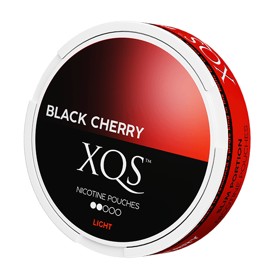 XQS Black Cherry Light All White Portion Snus